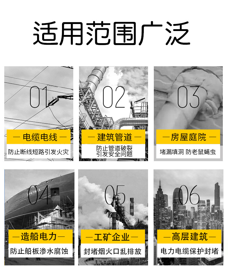 冰禹 防火泥 BYyn-500 20kg 20kg 1包