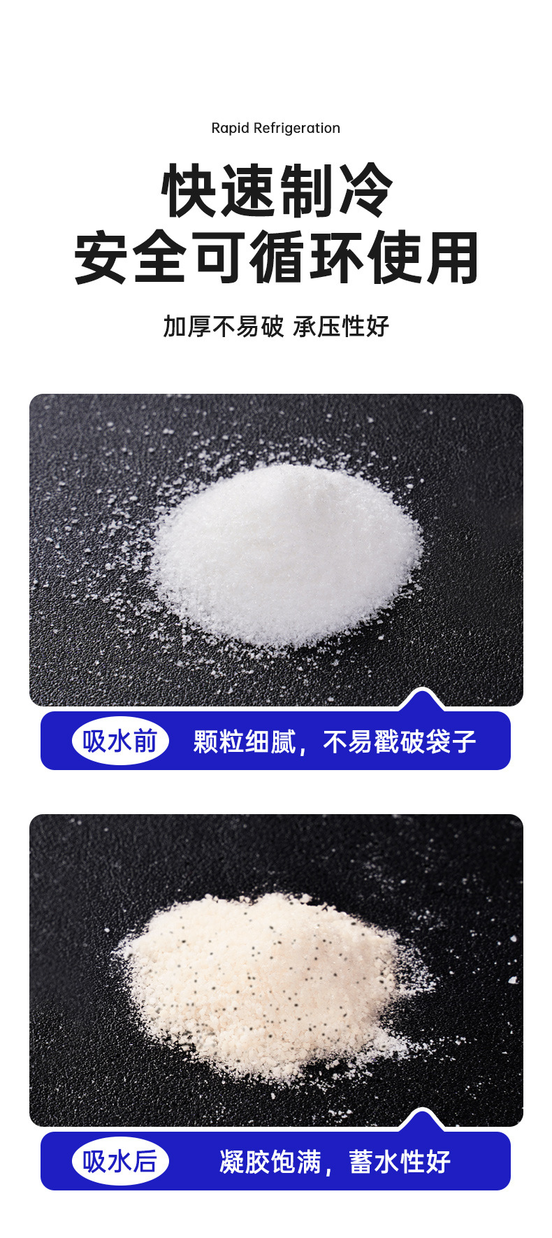 冰禹 免注水凝胶冰袋 BYyn-188 三格 10只 1包