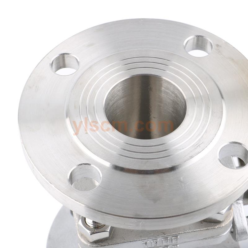 海斯迪克 304不锈钢（轻型）法兰球阀 Q41F-16P DN50