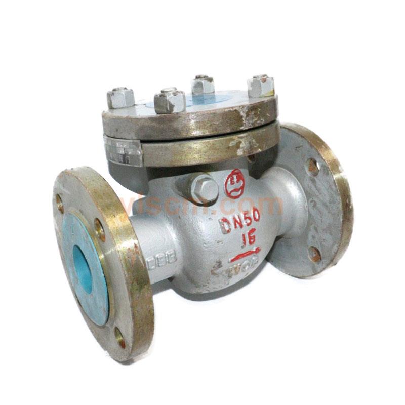 春江 法兰连接钢制旋启式止回阀 H44H-16C DN50