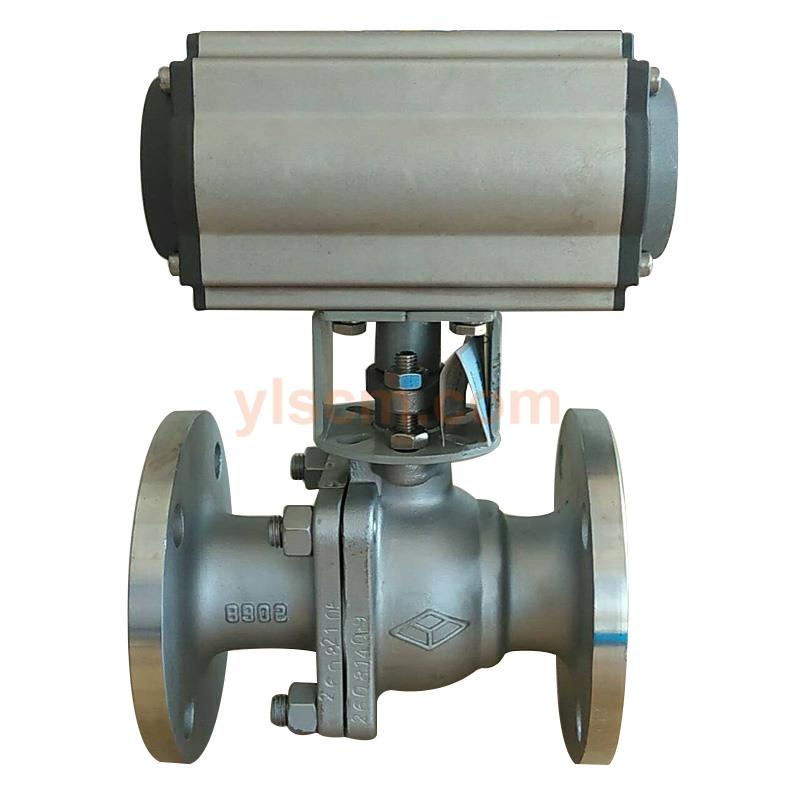 远大 尧字不锈钢法兰气动球阀 Q641F-16P DN80