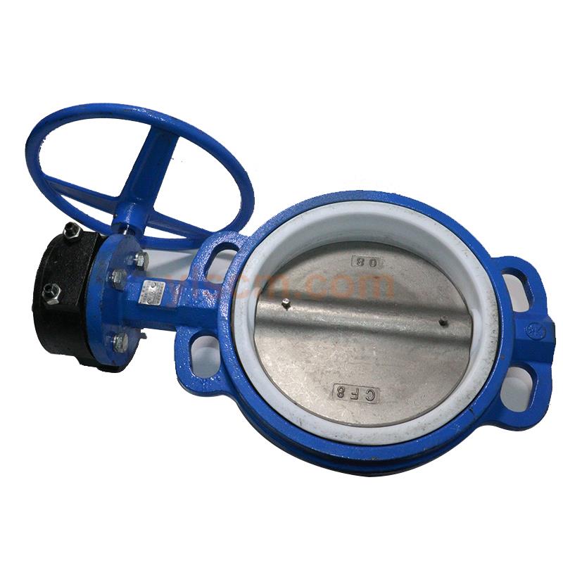 凯世通 不锈钢芯四氟涡轮蝶阀 D371F-16Q DN350