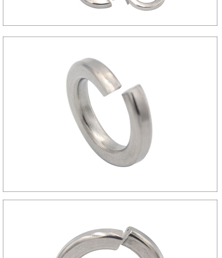 海斯迪克 304不锈钢弹簧垫圈 KJ20-24 GB93 本色 M48 1个